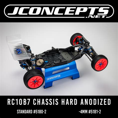 Jconcepts New Release Rc10b7 Chassis Standard And 4mm Hard Anodized