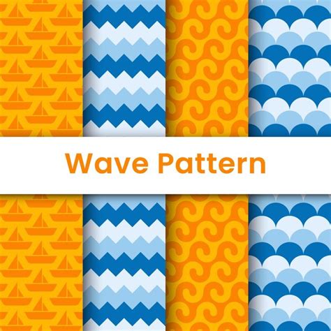 Premium Vector Wave Pattern Seamless Abstract Background Stripes Wave