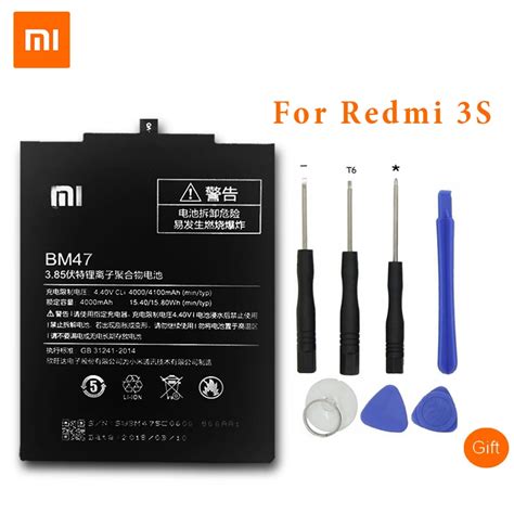 Aliexpress Com Buy Original Xiaomi Bm Mobile Phone Battery For Xiaomi Redmi S Replacement
