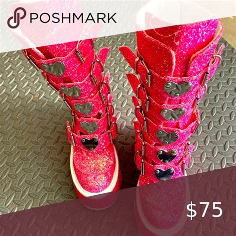 Demonia Candy Lovesick Boots Boots Demonia Platform Boots