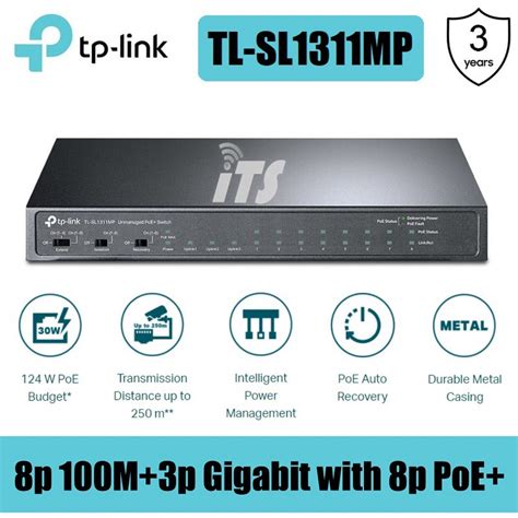 Tp Link Port Port Gigabit Switch With Port Poe Tl Sl Mp Tl Sl P Shopee