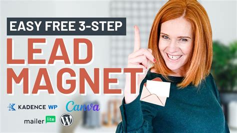 easy free 3 step lead magnet creation with kadence canva and