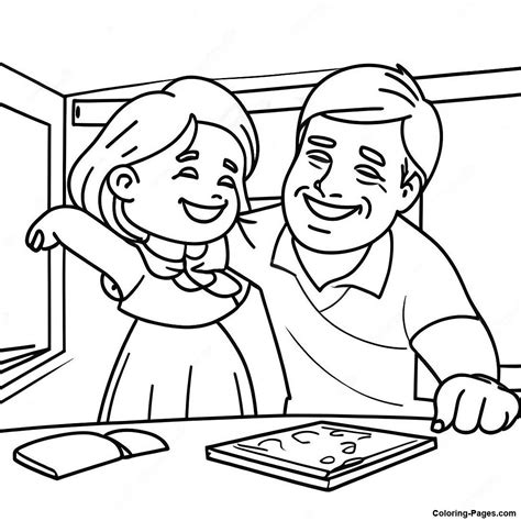 Daddy Daughter Dance Coloring Pages