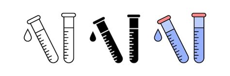 Premium Vector Laboratory Test Lined Isolated And Colored Style Icon Lab Diagnostics Chemical