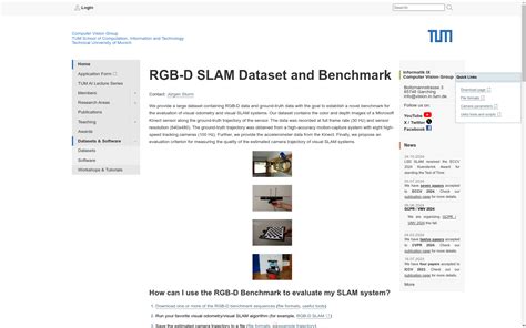 Tum Rgb D Slam Dataset Slam数据集 Rgb D数据集
