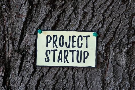Hand Writing Sign Project Startup Business Showcase A Project Done On