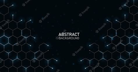 Premium Vector Grey Hexagonal Mesh Connection Background Concept