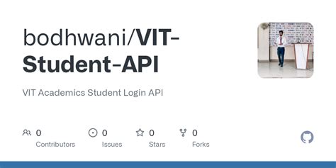 GitHub Bodhwani VIT Student API VIT Academics Student Login API