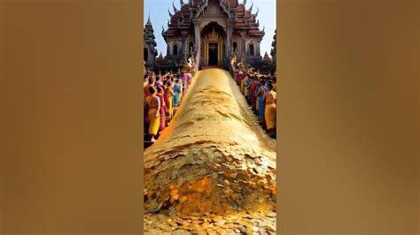 사원의 문에서 끝없이 쏟아지는 황금 당신에게 다가옵니다 Youtube