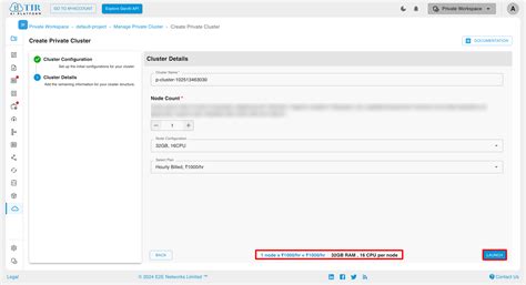 Private Cluster E2e Cloud