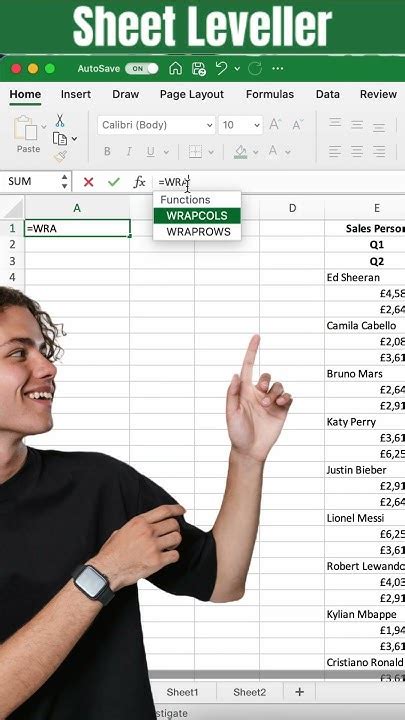 Tidy Up Your Spreadsheet With Excel Wrap Rows Youtube