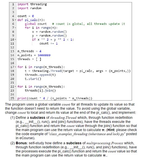 Solved The Following Program Follows The Monte Carlo Method Chegg
