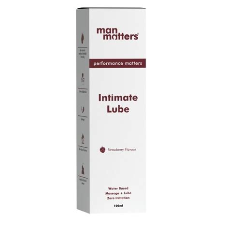 Buy Man Matters Lubricant Gel For Men Strawberry Flavour Online