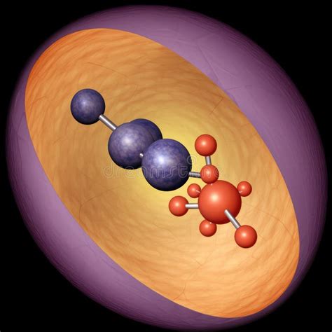 Abstract Representation Of Atomic Structure And Molecular Bonds Stock Illustration