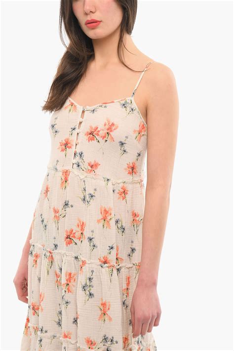 R13 Floral Print Sleeveless Maxi Dress Women Glamood Outlet