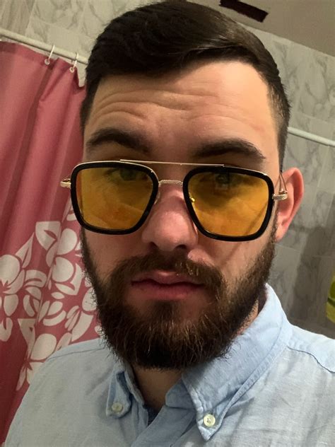 Aieyezo Tony Stark Sunglasses Vintage Square Metal Frame