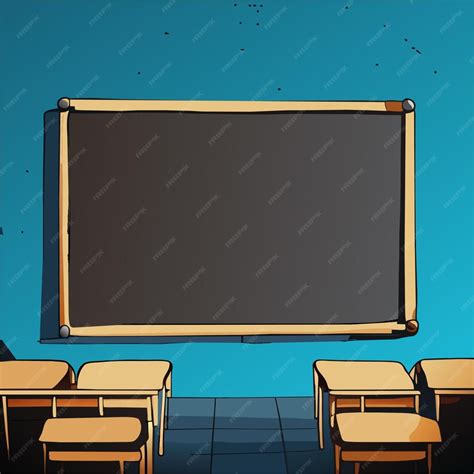 Premium Vector Empty School Class Background For Video Conferencing
