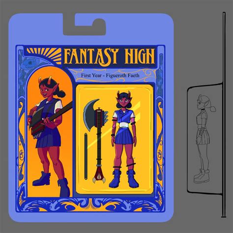 Concepts For An Action Figure Of Fig Faeth From Fantasy High Jason Gatus