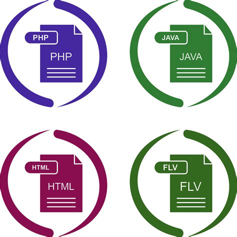 PHP And Java Icon 44714022 Vector Art At Vecteezy