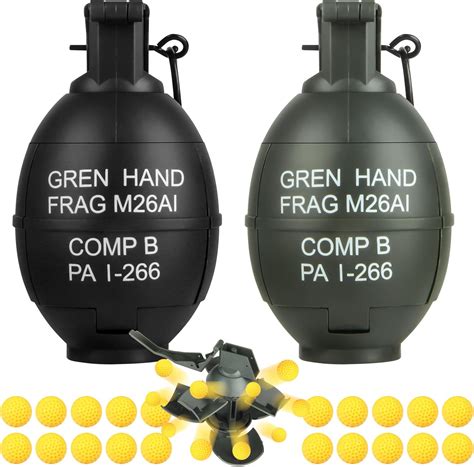 Gel Blaster Gun Toy Hand Grenade For Cs Battle Gamewith 9 Foam Ammo