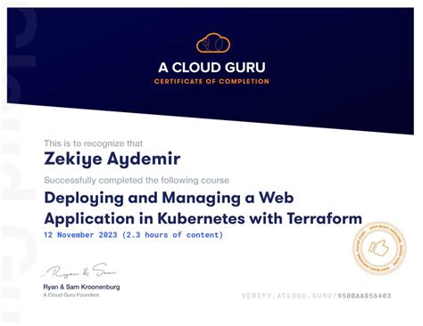 Zekiye Aydemİr On Linkedin Certificate Of Completion A Cloud Guru