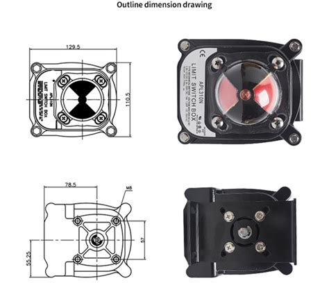 Waterproof Apl 310n Limit Switch Quality Valve Pneumatic Actuator