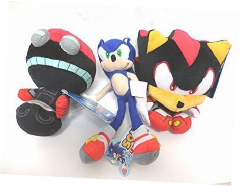 Sonic The Hedgehog X Sonic Shadow And Orbot 3 Plush Doll Set 1921934658