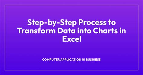 Step By Step Process To Transform Data Into Charts In Excel • Bcom