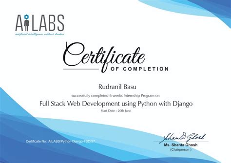 Rudranil Basu On Linkedin I Am Very Happy To Announce That I Have Successfully Completed The 6