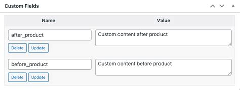 Add Custom Field Content Before And After Products Woocommerce Wp Sites