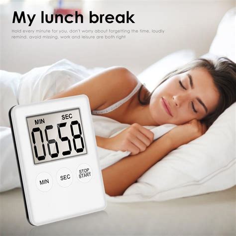 Lcd Digital Screen Kitchen Timer Square Cooking Countdown Alarm Magnet Clock Daraz Pk