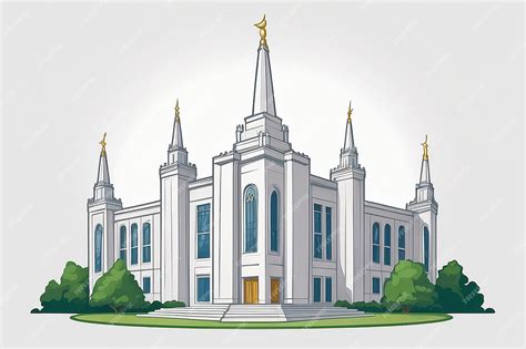 Premium Photo Lds Temple Icon Clipart Avatar Logotype Isolated Vector