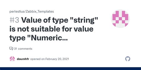 Value Of Type String Is Not Suitable For Value Type Numeric