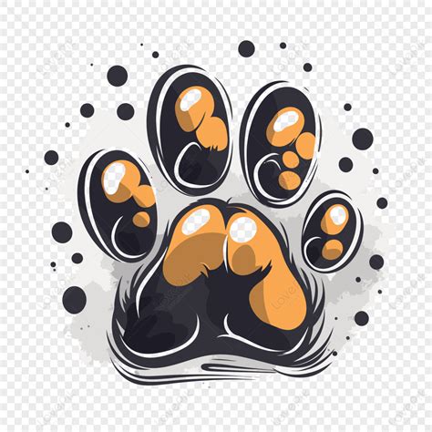 개 발 벡터클립 아트만화상표 Png 일러스트 무료 다운로드 Lovepik