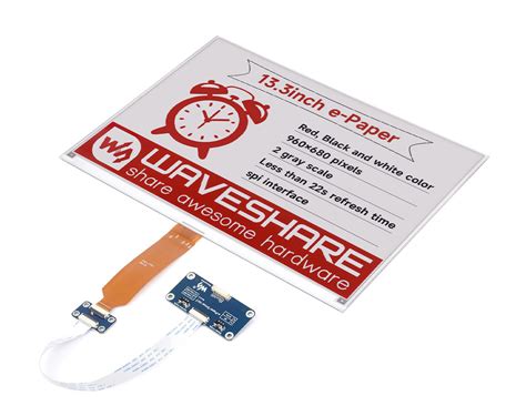 Inch E Paper Display B E Ink Display Pixels Red Black White SPI