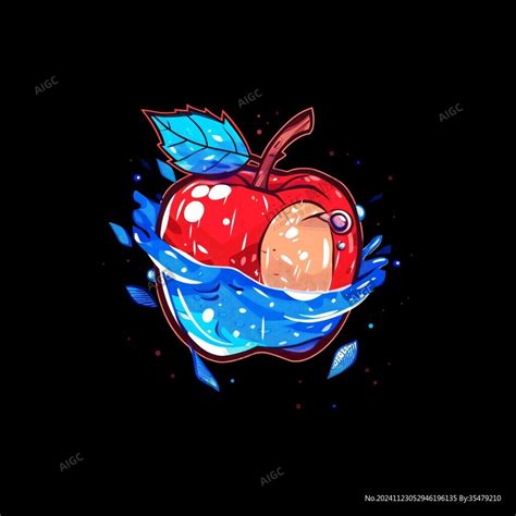 Ai创作图苹果插画设计 苹果插画 创意红苹果 插画苹果 原创苹果 苹果糖插画 Q版苹果 红苹果插画 艺术苹果 原创卡通小苹果 糖心苹果插画 Lowpoly苹果 金帅苹果插画 小苹果黑底 版画
