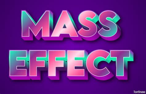 Mass Effect Text Effect And Logo Design Videogame