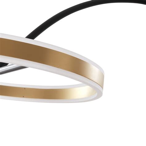 Lucande Lampes LED à arc Yekta 3 stepdim couleur laiton Luminaire fr