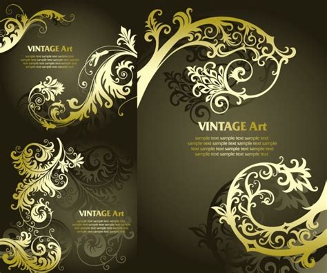 Golden European Classical Pattern Vector Vectors Graphic Art Designs In Editable Ai Eps Svg