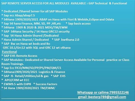 Online Sap Server Access For Practice At Rs 1000 Month In Secunderabad Id 2850493027148