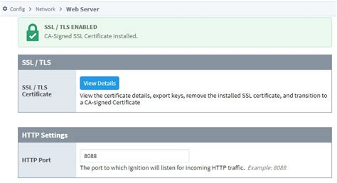 secure communication ssl tls ignition user manual
