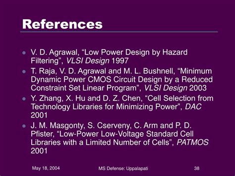 Ppt Low Power Design Of Standard Cell Digital Vlsi Circuits Powerpoint Presentation Id955021