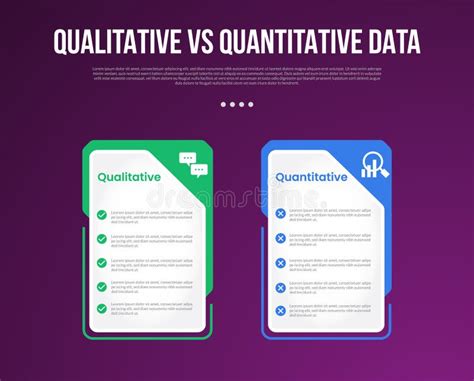 Qualitative Vs Quantitative Data Infographic Outline Style With 2 Point