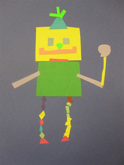 Mini Crayons Geometric Robots