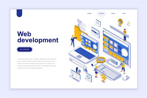 Web Development Modern Flat Design Isometric Concept 260801 Vector Art At Vecteezy