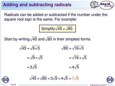 PPT Manipulating Radicals PowerPoint Presentation Free Download ID