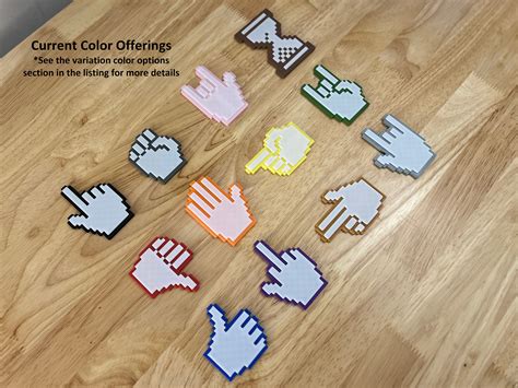 Arrow PC Mouse Cursor Bit Pixelated D Magnet With Custom Etsy Canada