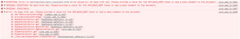Angular Please Provide A Value For Appbasehref Token Exception