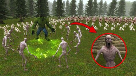 Scp 096 Vs Hulk In The Pyramid In Gmod Youtube