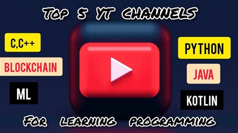 Youtube Channel For Learning Programming Easier Blockchain Machine Learning Python Java C C